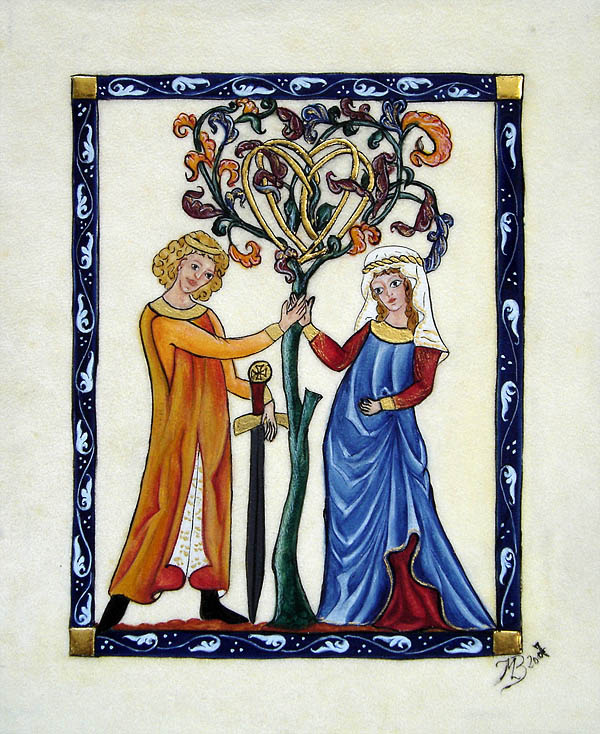 Codex Manesse - L'arbre, symbole de vie - Enluminures.fr